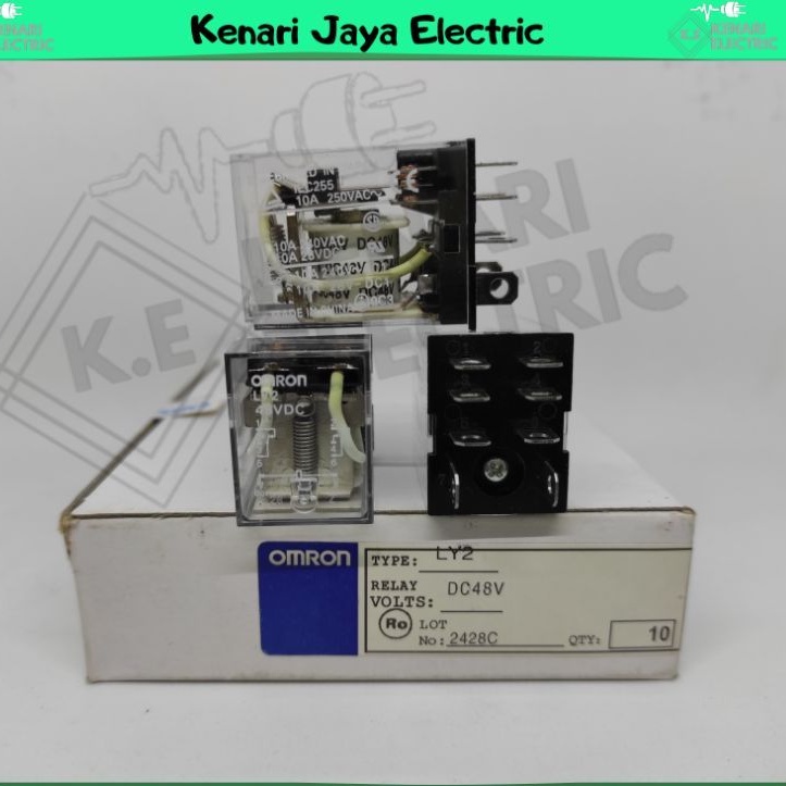 Jual Relay Omron Ly2 220Vac 24Vdc 12Vdc 48Vdc / Relay LY-2 8 Kaki | Shopee Indonesia