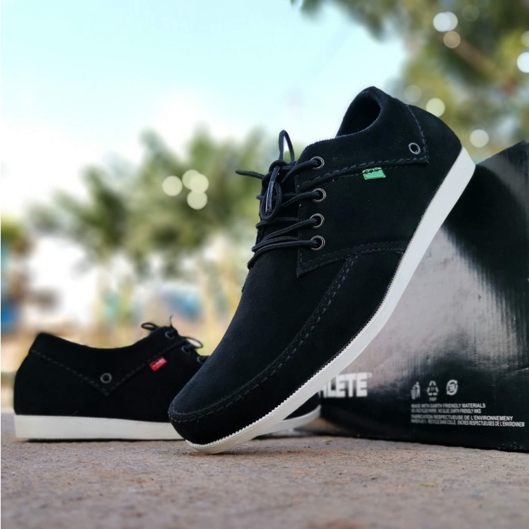 Jual Sepatu Pria Sneakers Hitam Sepatu Pria Buat Santai Sepatu Pria ...