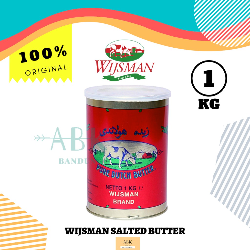 Jual MENTEGA WISMAN 1 KG / WIJSMAN SALTED BUTTER 1KG / WYSMAN | Shopee ...