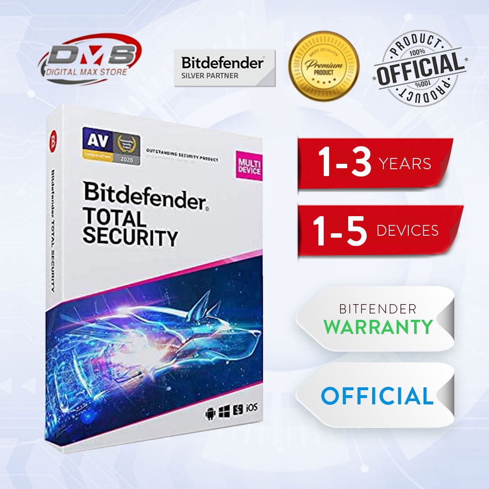 Jual Bitdefender Total Security Antivirus 2022 | Genuine Activation ...