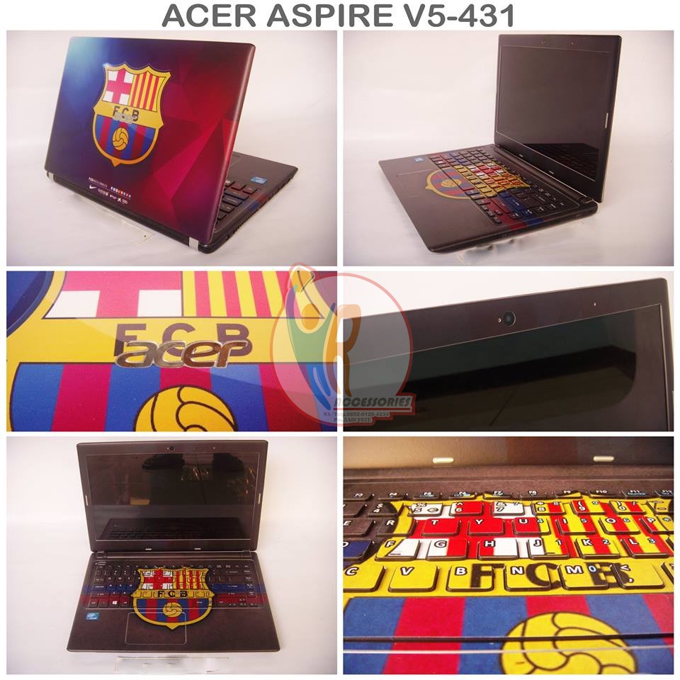 Jual Original Garskin Laptop Full Body Acer V5-431 Motif Barca (Motif ...