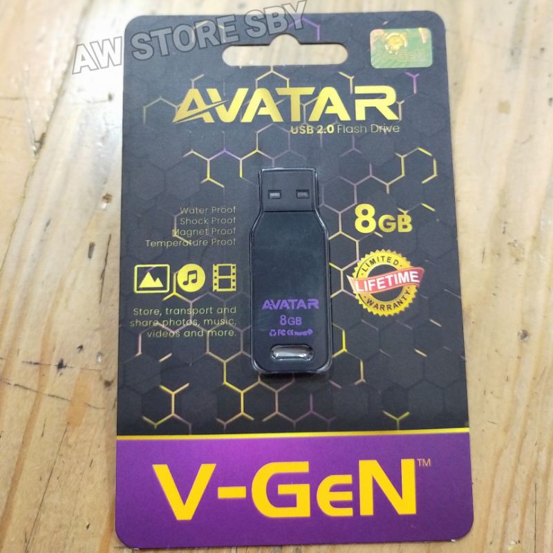 Jual FLASHDISK V-GEN AVATAR 64GB/ 32GB/ 16GB/ 8GB ORIGINAL PRODUCT BY V ...