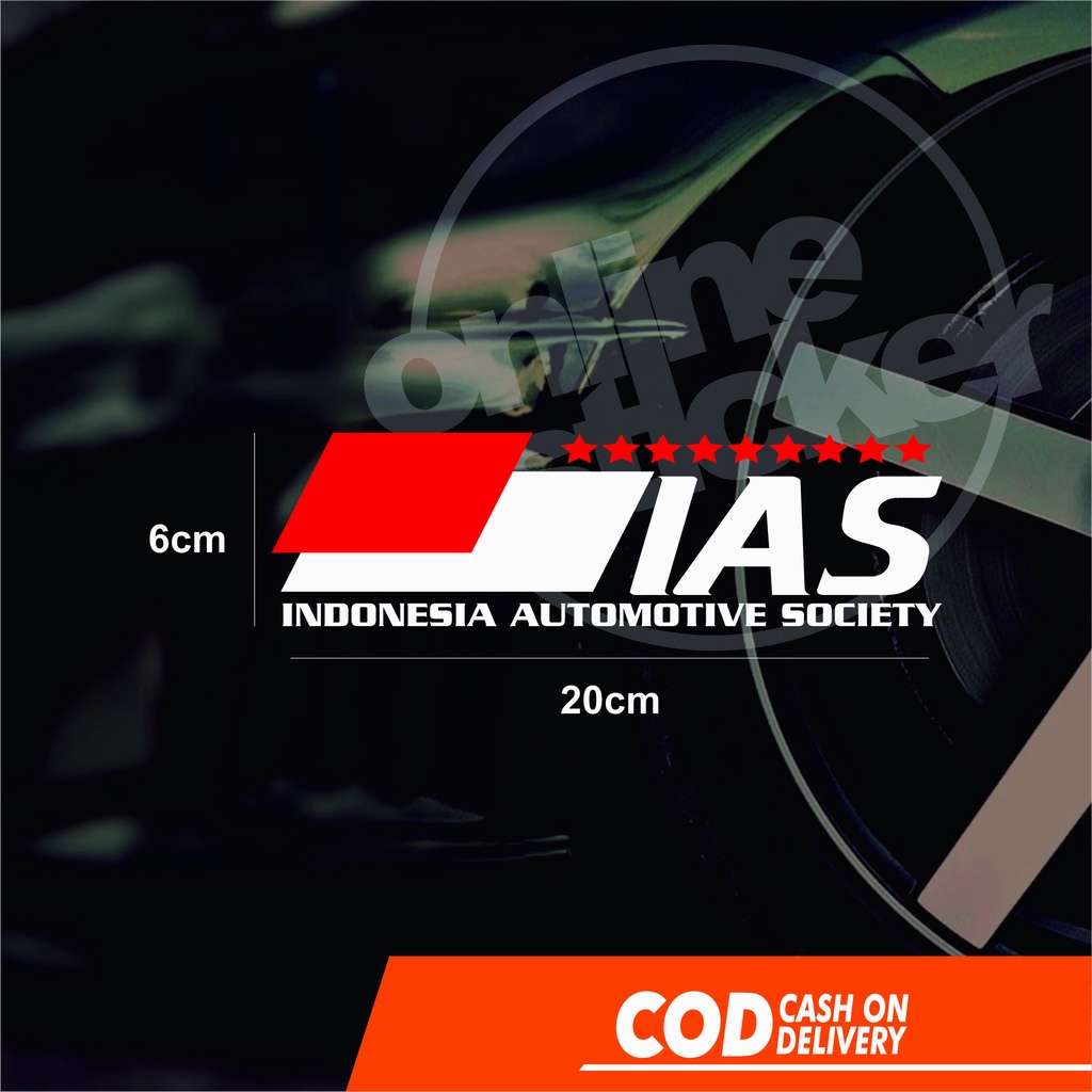 Jual Sticker IAS untuk mobil belakang | cutting sticker | Shopee Indonesia
