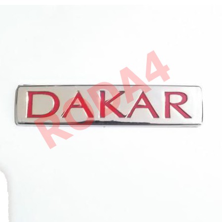 Jual Emblem Logo Tulisan Dakar Merah | Shopee Indonesia