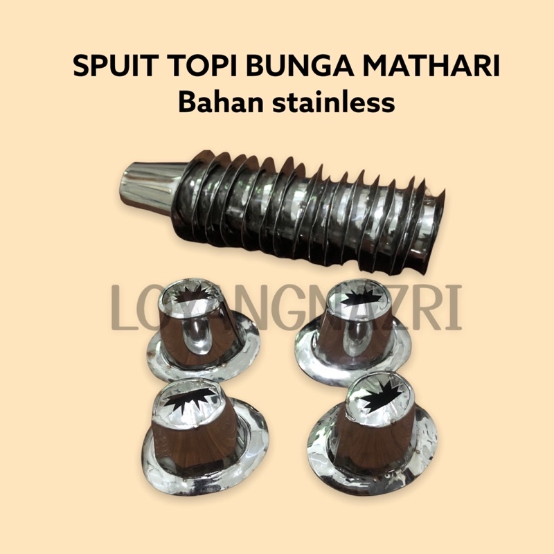Jual SPUIT TOPI BUNGA MATAHARI OVAL SATUAN STAINLESS | Shopee Indonesia