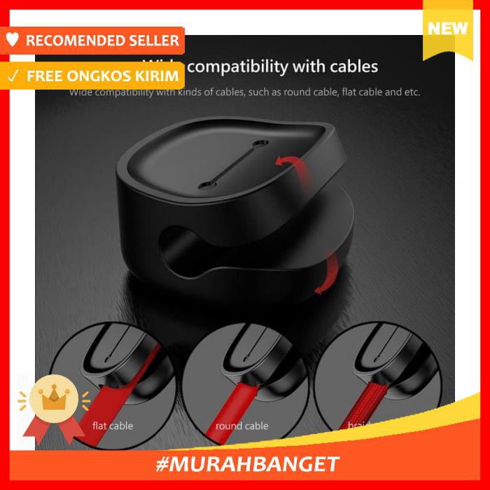 Jual Klip Kabel - Baseus Magnet Cable Clip Magnetic Organizer ...