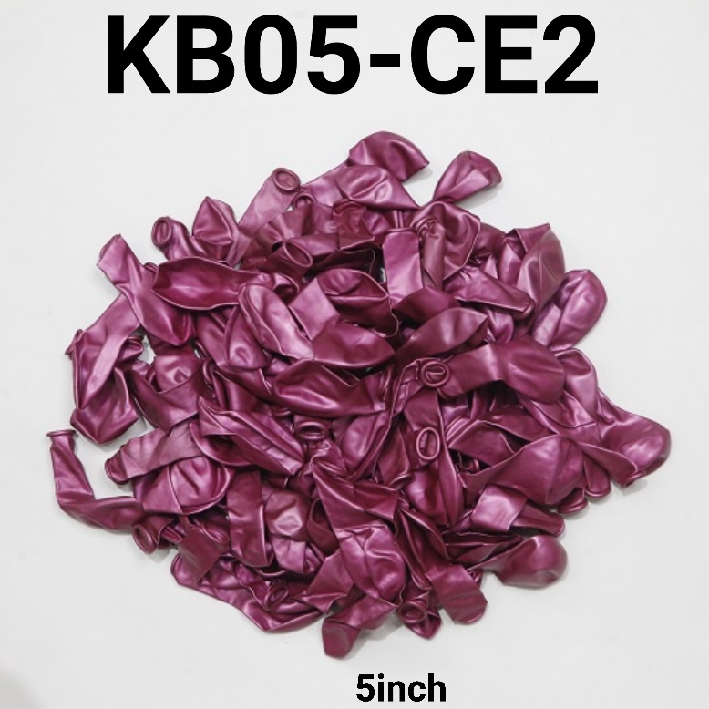Jual KB05-CE2 Balon latex 5 inch chrome tebal mengkilap fuschia pink ...