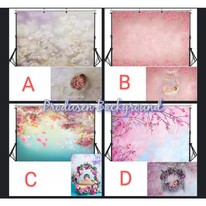 Jual Kain Background Studio Motif Bunga Flower Studio Backdrop Latar ...