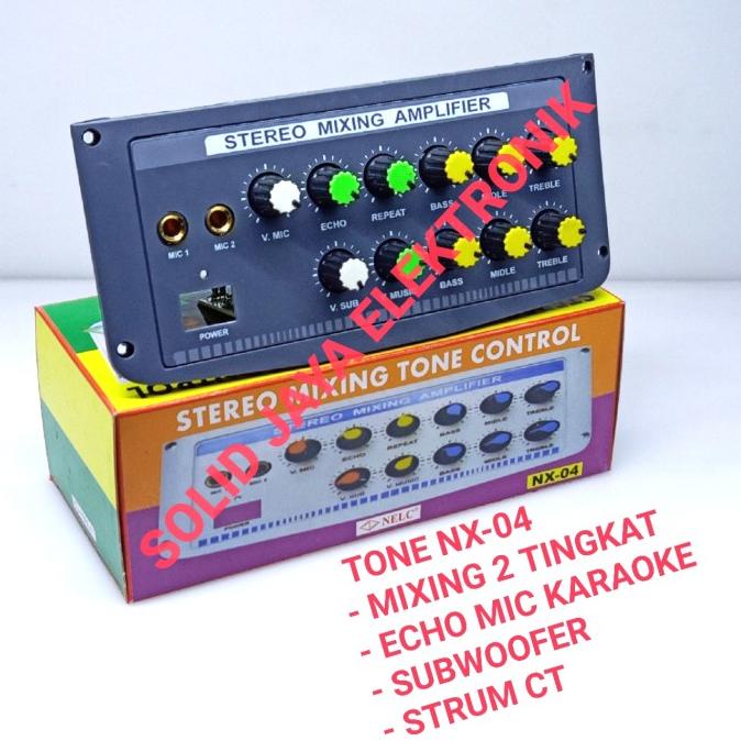 Jual Tone Control Mixing Echo Subwoofer Mic 2 Tingkat Nelc Nx04 Nx-04 ...