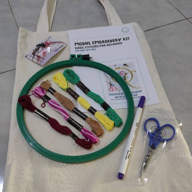 Jual Kit Sulam Mini Tote Bag | Shopee Indonesia