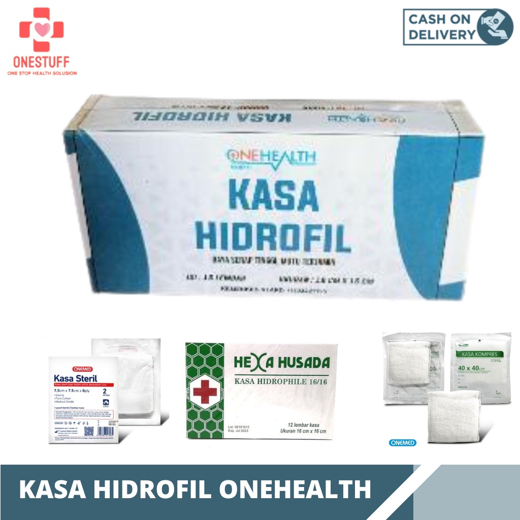 Jual Kasa Hidrofil Onehealth Medis Steril 16 x 16 cm Penutup Luka ...