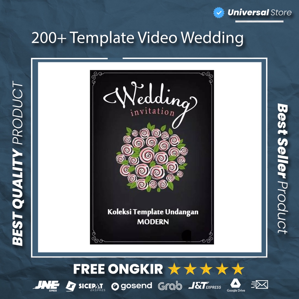 Jual Koleksi 200+ Template Video Undangan Wedding Pernikahan Digital ...