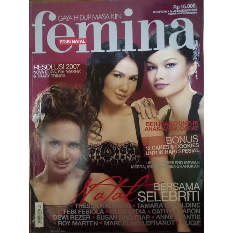 Jual Majalah Femina bekas jadul (isi 3 majalah) | Shopee Indonesia