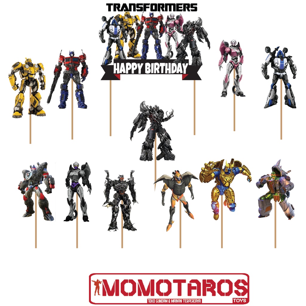 Jual Topper cake Transformers New set | Shopee Indonesia