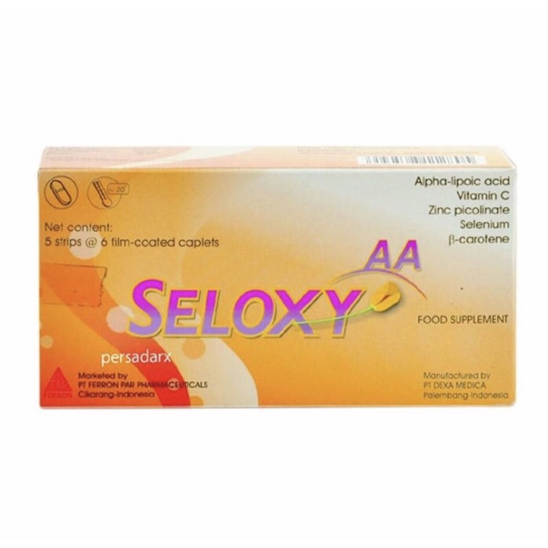 Jual Seloxy AA box 30 tablet ( antioxidant lengkap kesehatan tubuh ...