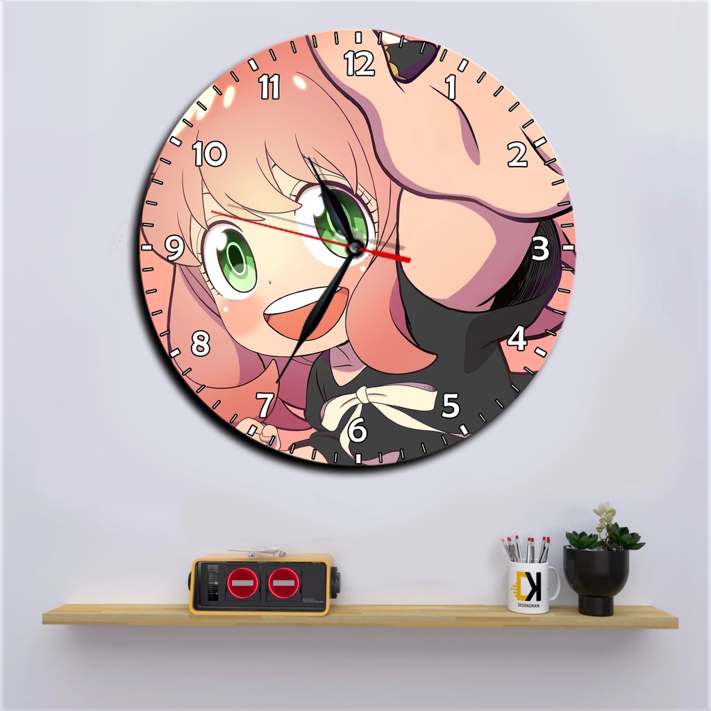 Jual Jam Dinding Kayu Bulat Anime SPY X Family RajaAnime | Shopee Indonesia