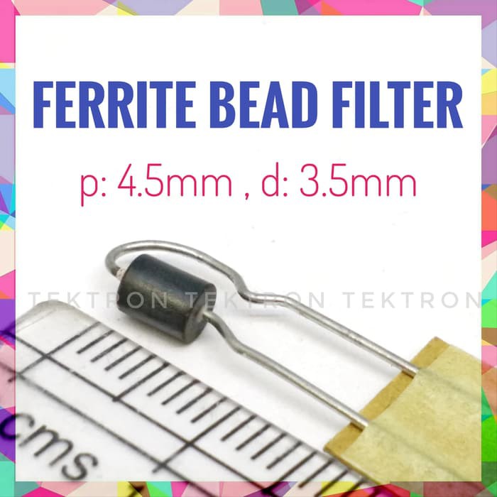 Jual Ferrite Bead Filter, Jumper p: 4.5mm, d: 3.5mm atau p:6mm ferit ...