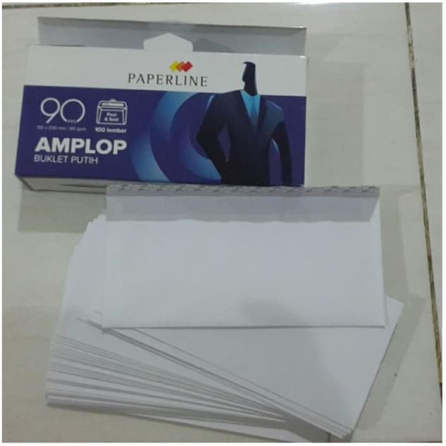 Jual Amplop Paperline ( No.90 ) 110x230mm - 100 lbr Polos Besar ...