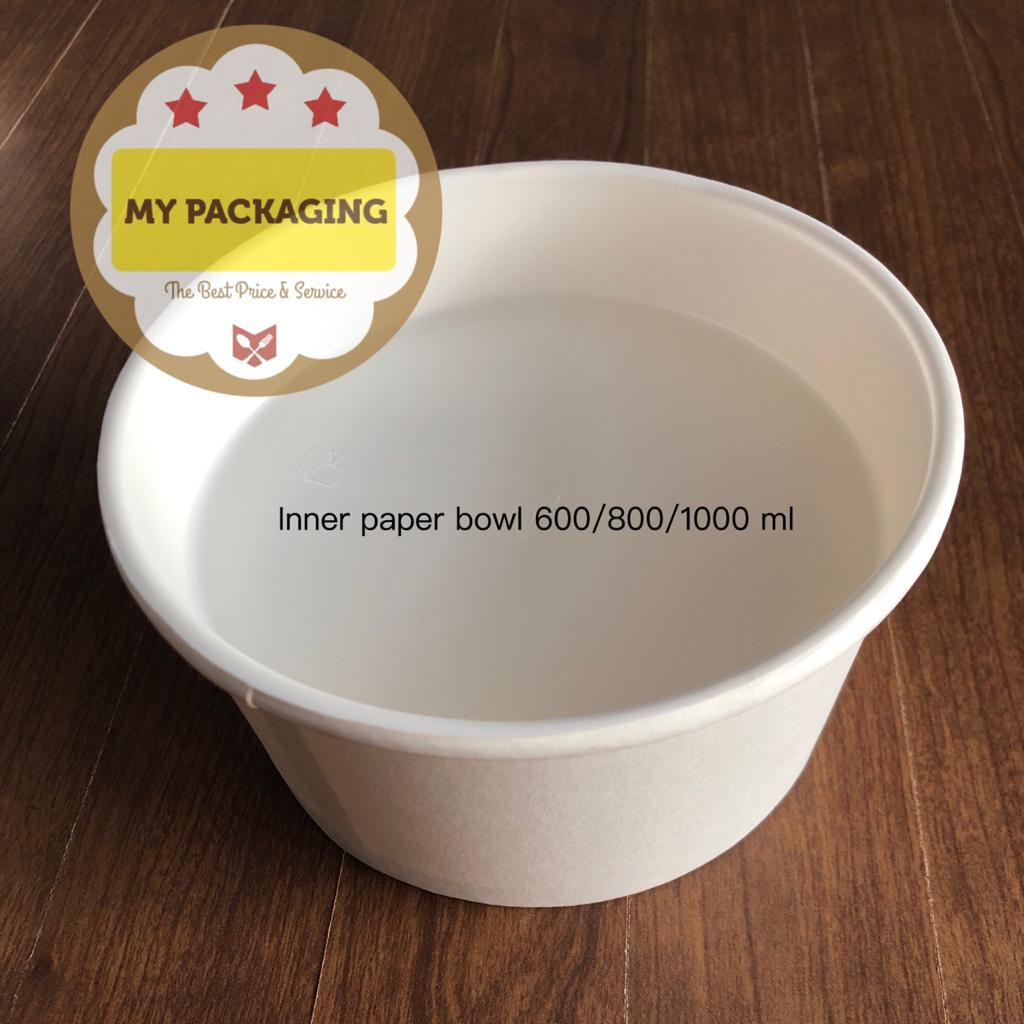 Jual Inner / Tray Bowl 600/800/1000 ml - 1 pack - 50pcs | Shopee Indonesia
