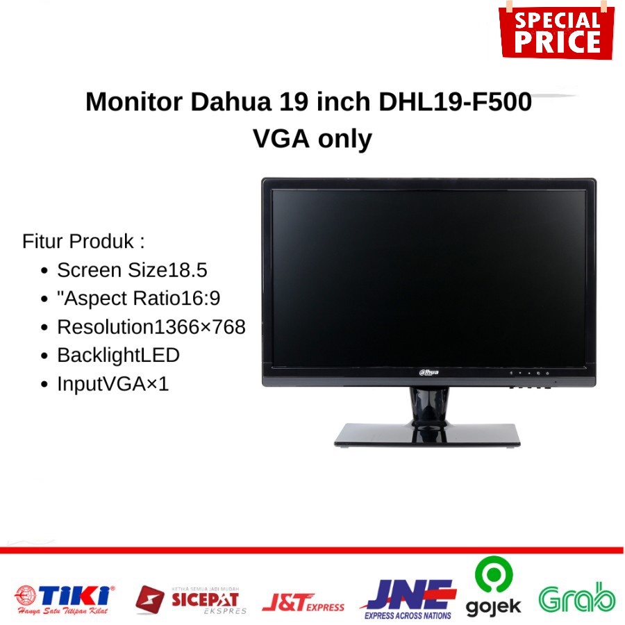 Jual LCD MONITOR DAHUA 19 INCH DHL19 F500 / 19" GARANSI 1 TAHUN ...