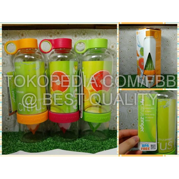 Jual Dijual Botol Air Minum Infused Water Citrus Zinger Juice Bottle ...