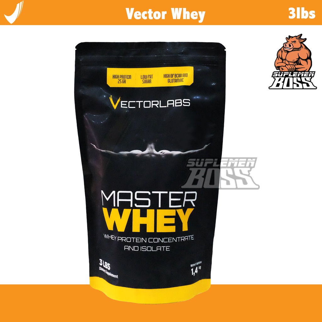 Jual MASTER WHEY VECTORLABS 3 LBS CONCENTRATE AND ISOLATE | Shopee ...