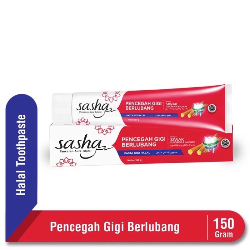 Jual Sasha Pasta Gigi Halal Toothpaste 150gr | Shopee Indonesia
