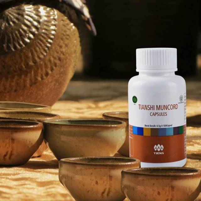 Jual Tiens/Tianshi MUNCORD isi 100 Kapsul | Antibotik Alami Obat kaisar ...