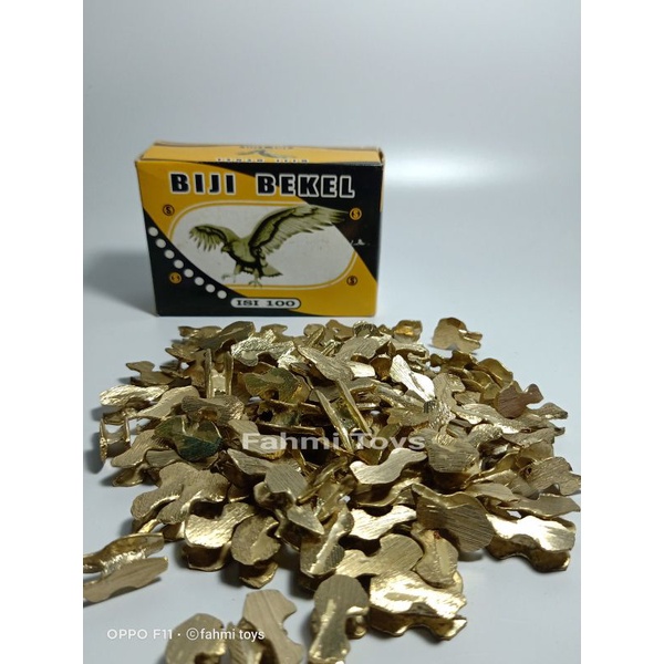 Jual 100 pcs Biji bekel kuningan // biji bekel // mainan 90 an | Shopee ...
