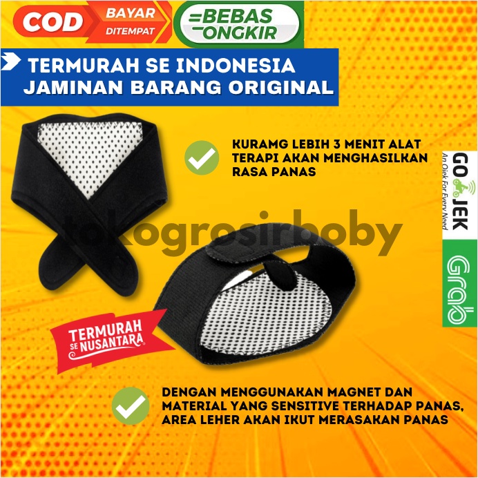 Jual Alat Terapi Leher Tourmaline Magnetic Original Sabuk Pemanas Dan ...