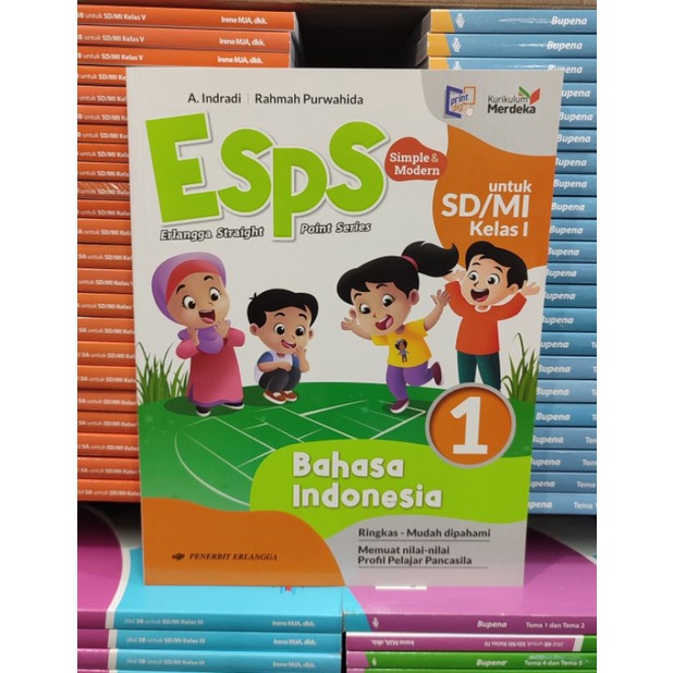 Jual Buku ESPS Bahasa Indonesia untuk SD/MI kelas I Erlangga Kurikulum Merdeka | Shopee Indonesia