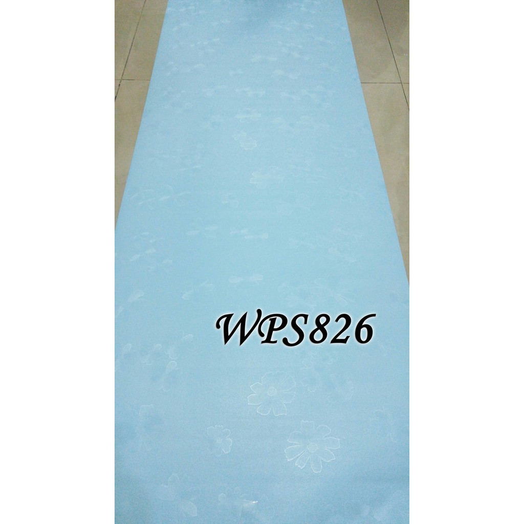 Jual Wallpaper Dinding Blue Flower Texture ratudinding Stiker Dekorasi ...
