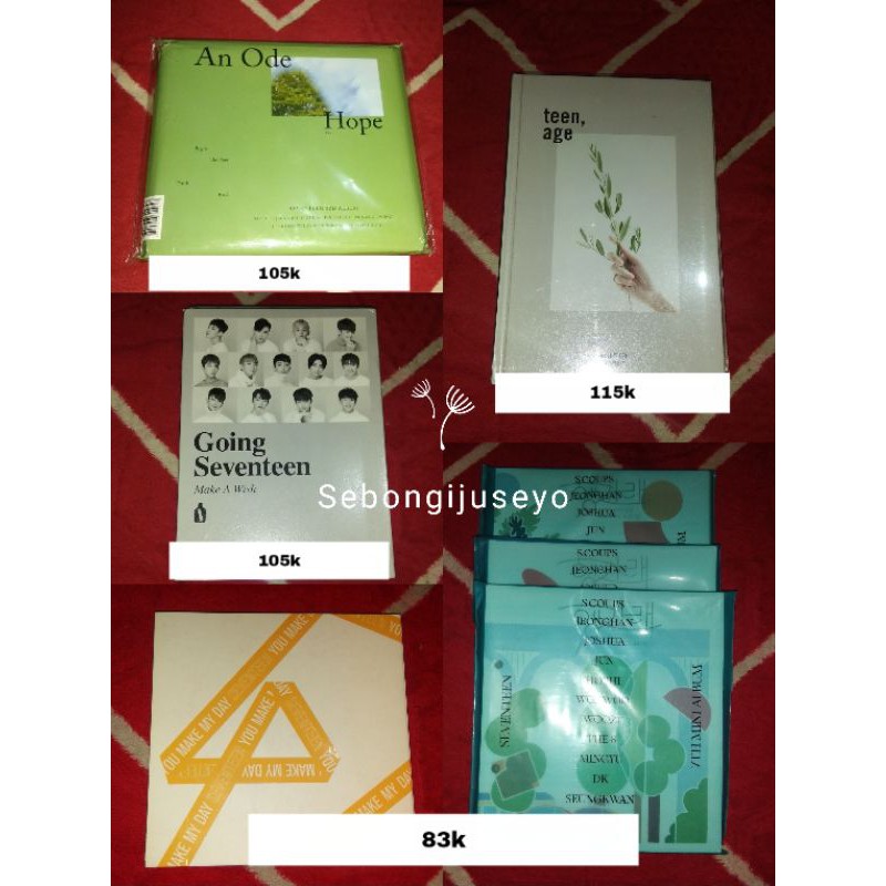 Jual SEVENTEEN ALBUM ONLY AN ODE HOPE, HENGGARAE, GOING SEVENTEEN, TEEN ...