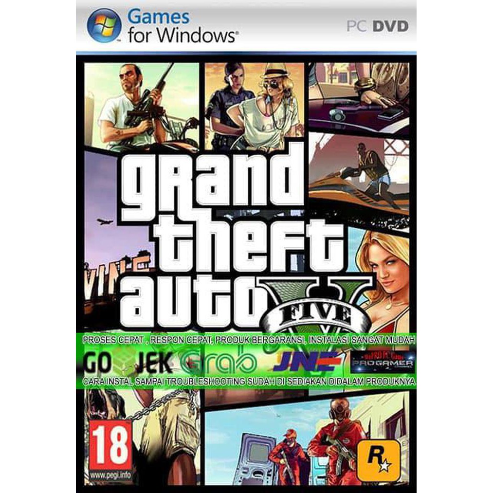 Jual GRAND THEFT AUTO V GAME PC GAMING PC GAMING LAPTOP GAMES | Shopee ...