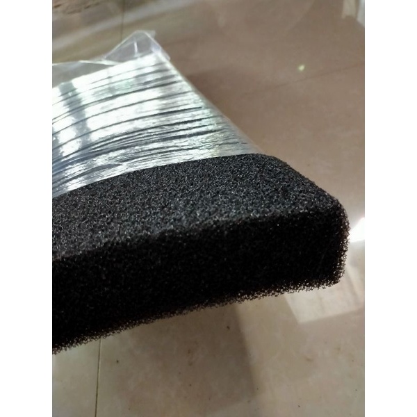Jual busa biofil hitam filter kolam ikan koi busa biofil tebal 5cm awet ...