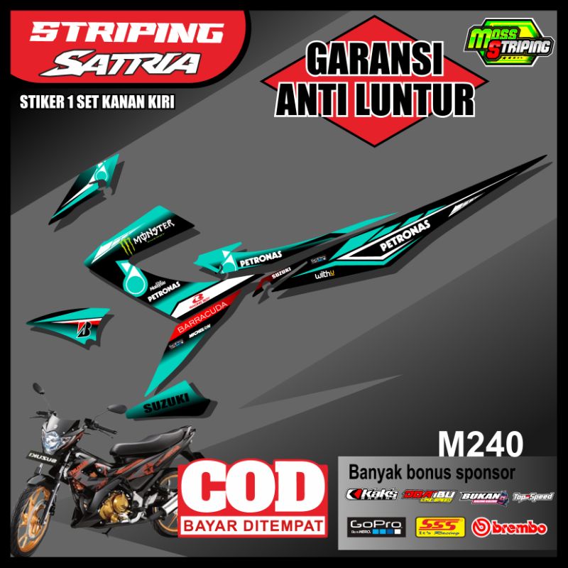 Jual Striping SATRIA FU 150 Libery PETRONAS - Sticker Variasi Scotlite ...