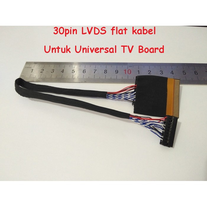 Jual Kabel LVDS Flat PFC 30Pin Single CH 8Bit Panel Flexible Flatt ...