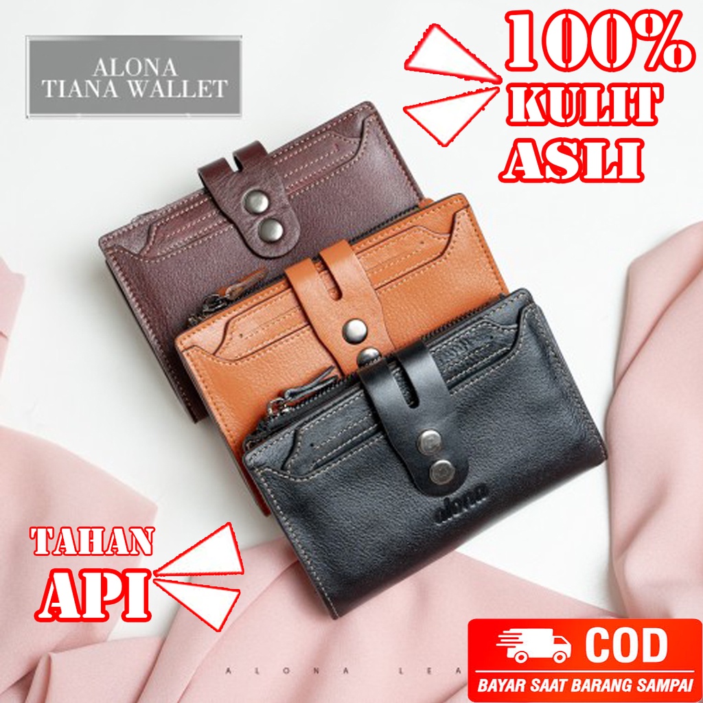 Jual DOMPET KULIT ASLI PANJANG WANITA LIPAT ALONA TIANNA WALLET CEWEK BRANDED MINI ORIGINAL ...