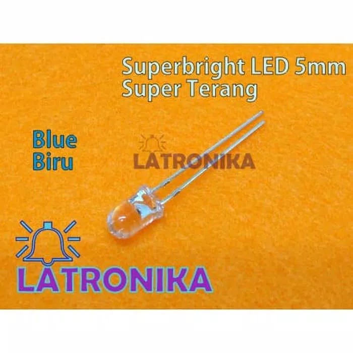 Jual 100 Pcs Grosir LED 5mm Blue Superbright Lampu LED Biru Super ...