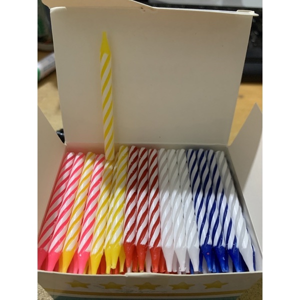 Jual lilin spiral 1 box kecil isi 288pcs lilin ultah | Shopee Indonesia