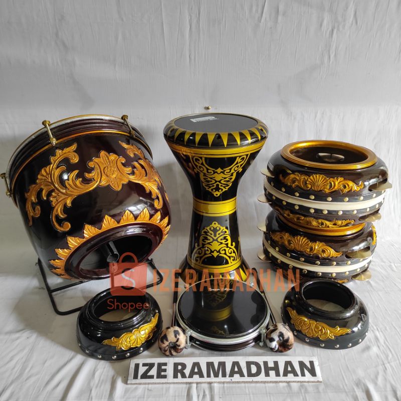 Jual Hadroh Full Set Ukir Jepara Versi Habib Syekh Komplit 9 Alat ...