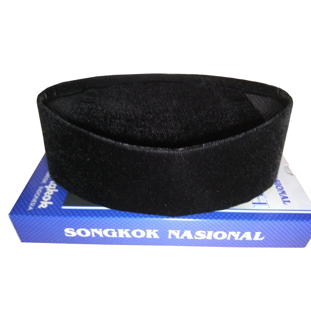 Jual Songkok Kopyah Peci Hitam Awing Amanah AC | Shopee Indonesia