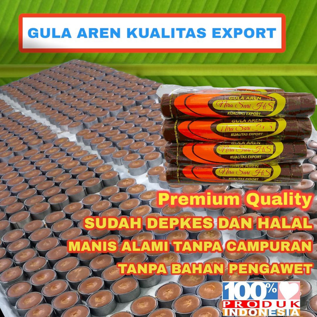 Jual GULA AREN MURNI ASLI KUALITAS EXPORT 500 GRAM SUDAH IJIN RESMI ...