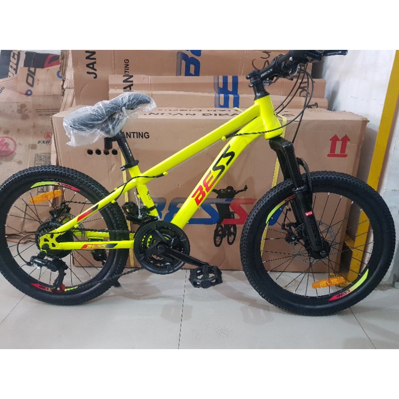 Jual Sepeda MTB 20 inch BESSO ( Warna Hijau ) | Shopee Indonesia
