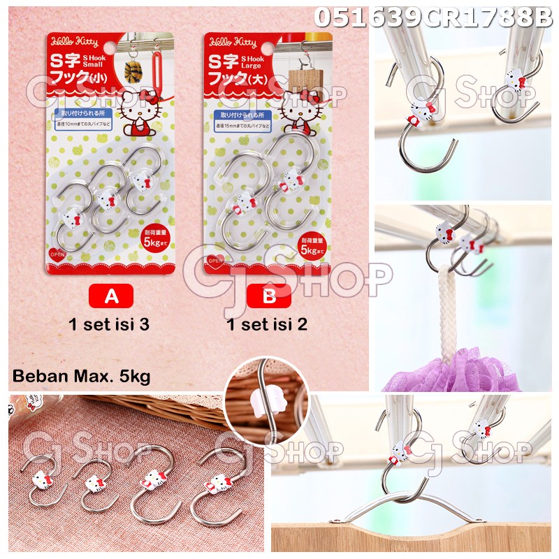 Jual Hello Kitty Cantolan S / Hook [Sanrio License] 051639 | Shopee ...