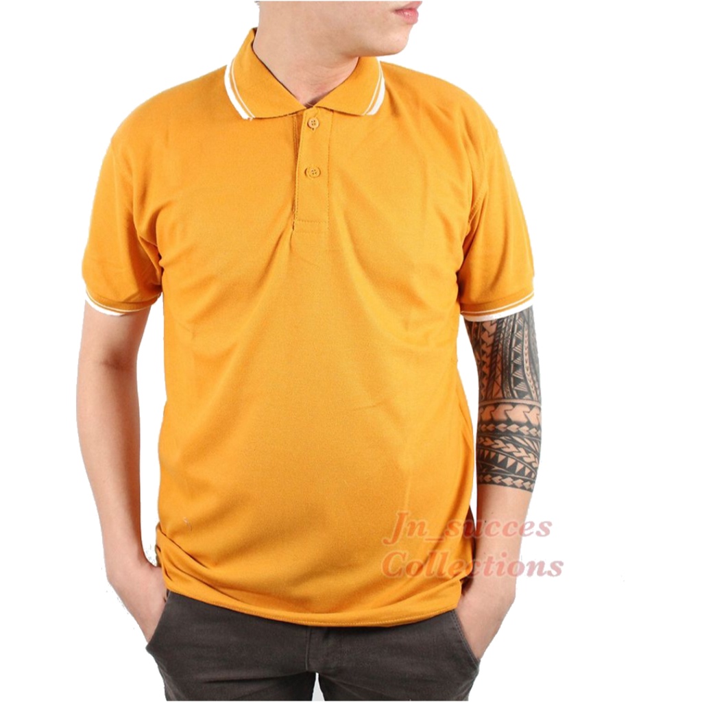 Jual Kaos Kerah List Lengan Pendek M L XL XXL / Kaos Polo Shirt / Kaos Kerah Seragam / Kaos Polo ...