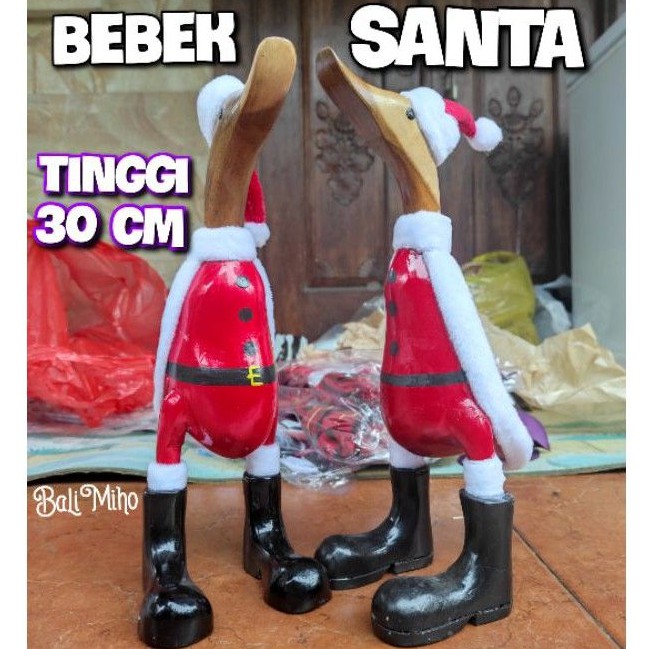 Jual PATUNG BEBEK SANTA/PAJANGAN BEBEK/BEBEK HIAS/PATUNG BEBEK SANTA ...