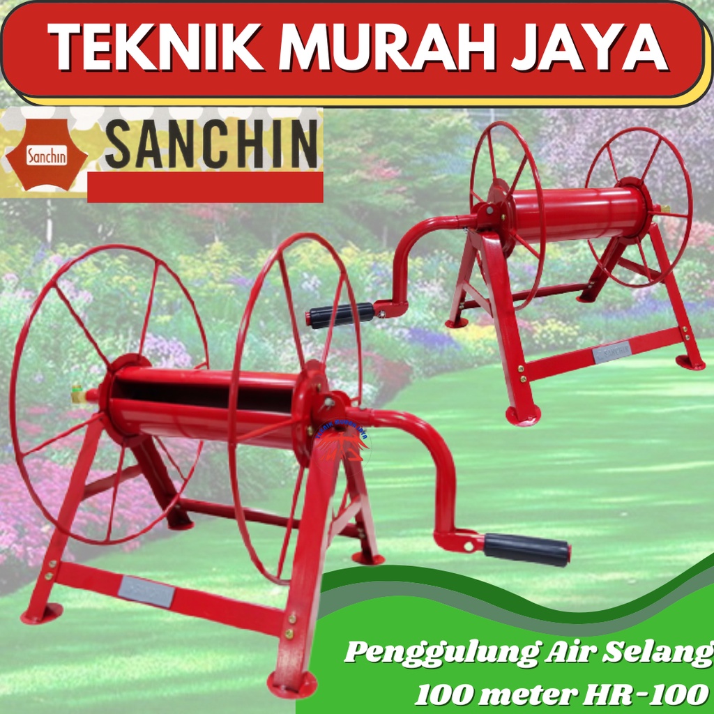 Jual SANCHIN Penggulung Alat Gulung Selang Air Hose Winch Reel HR-100 ...