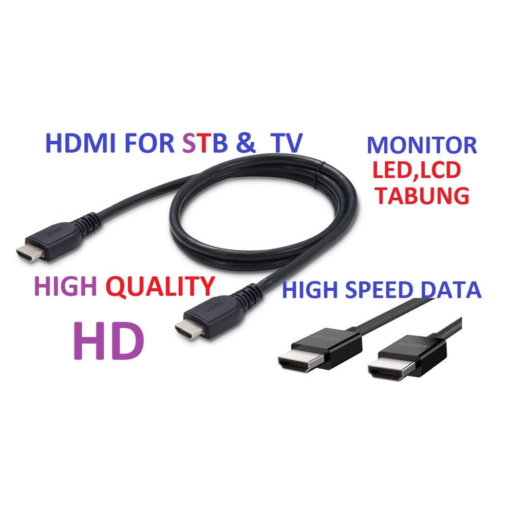 Jual Kabel HDMI High Quality Kabel video HDMI 1.4 untuk TV STB monitor ...