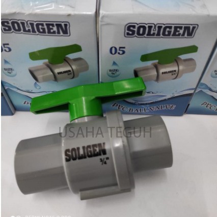 Jual Stop Kran PVC 3/4" Soligen | Shopee Indonesia